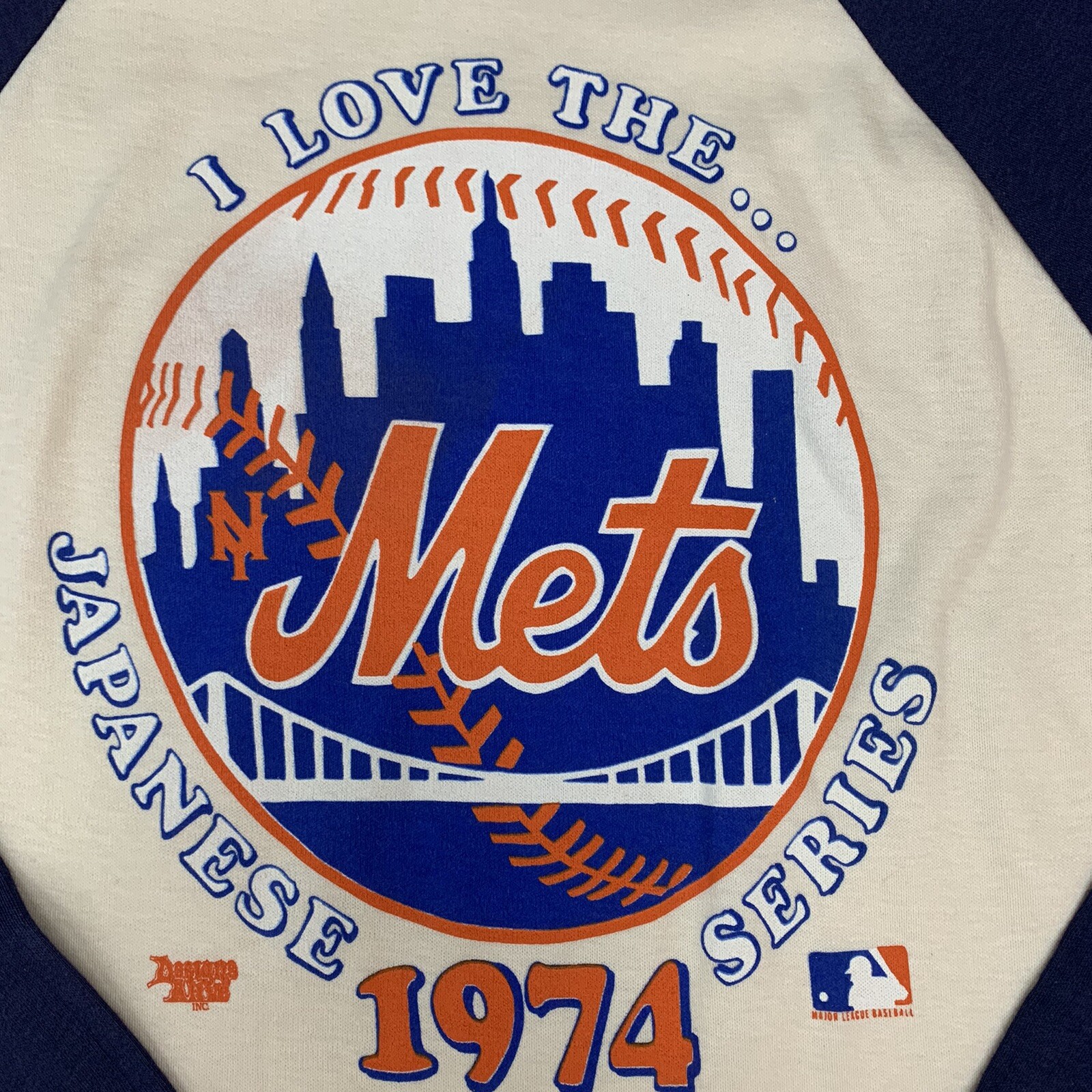 1974 I Love the Mets Japanese Series long Sleeve - Gem