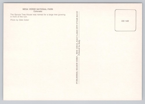 The Spruce Tree House Mesa Verde National Park Colorado Postcard | eBay