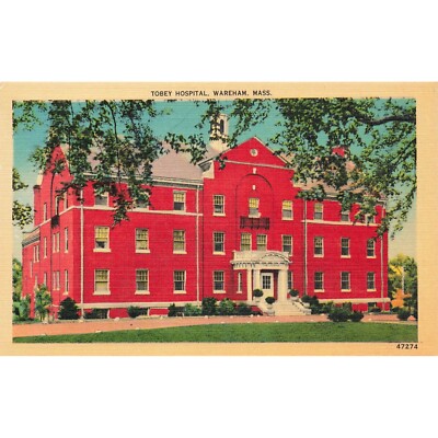 Postcard Tabor Academy Administration Bldg Marion Mass Linen Unposted ...