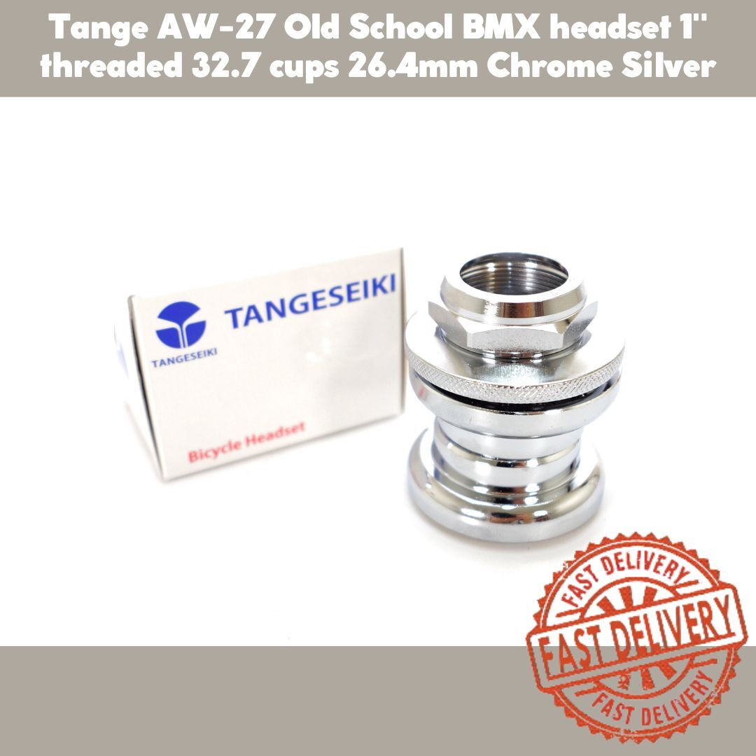 Tange AW-27 BMX Old School headset 1" threaded 32.7 cups 26.4mm Chrome ...