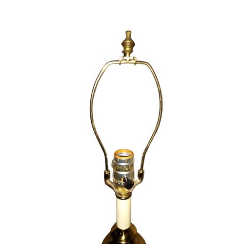 Antique Brass Round Disk/ Bubble Table Lamp | eBay