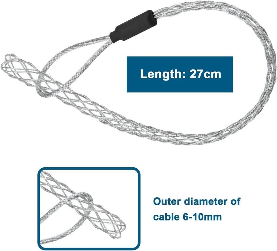 Cable Pulling Grip Sock for 6-10mm Cable Galvanized Stainless Steel ...