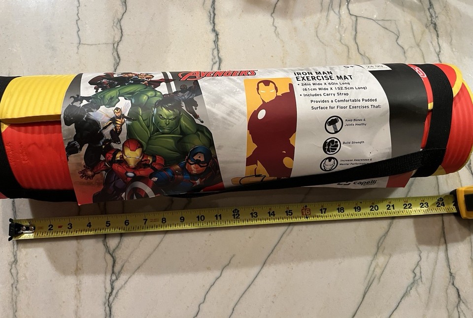 Marvel Avengers Iron Man Exercise Mat | eBay