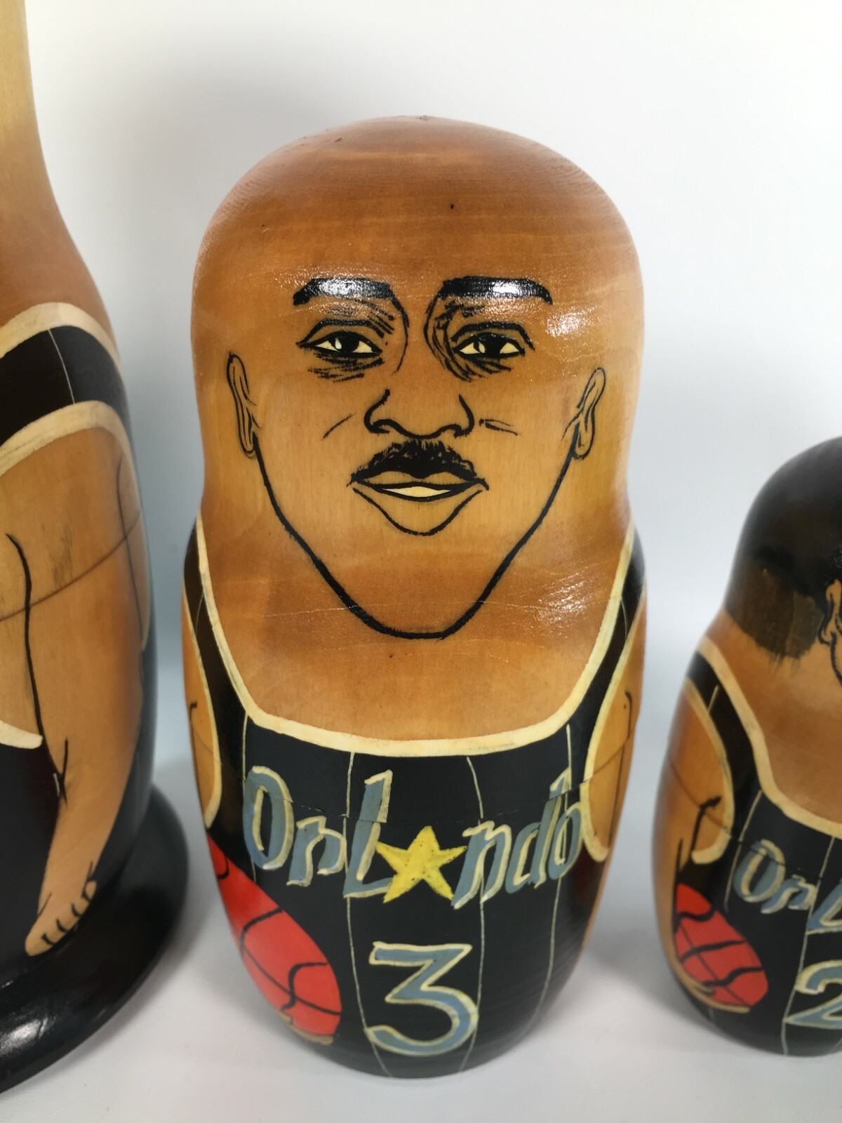 1993 Orlando Magic Russian Nesting Dolls SHAQ Hand Painted NBA ...
