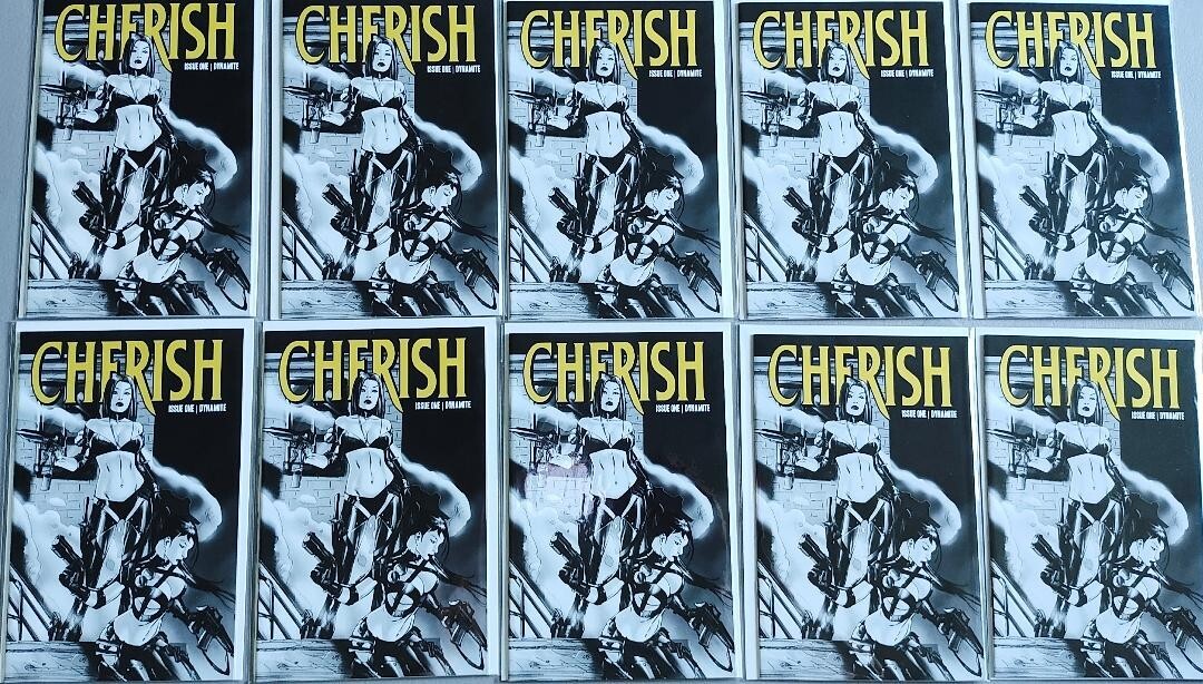 SET of 10 Cherish # 1 Marc Silvestri /EBAS B&W 1 in 20 Variant Cover Edition NM | eBay