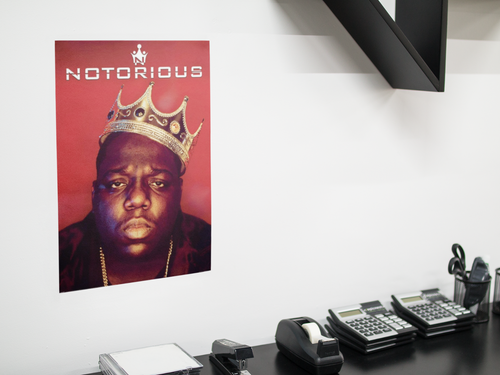 Biggie Notorious Music Poster Graphic Wall Decal Removable Adhesive ...