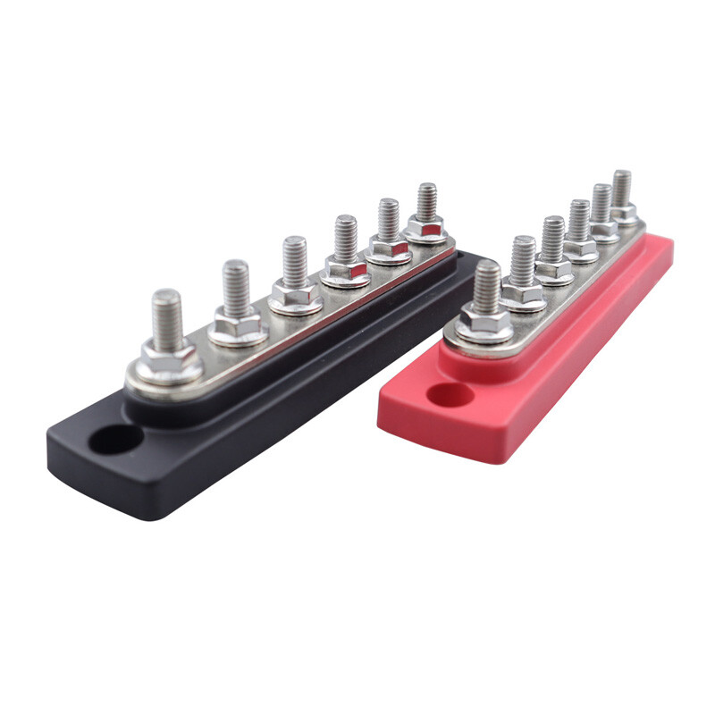 4 Way 6 Terminal Boat Bus Bar Ground Power Distribution Terminal Block ...