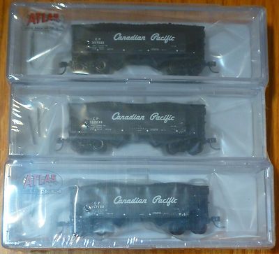 Atlas N #50002171 Canadian Pacific 2-Bay Offset-Side Hopper w/Flat (3 ...