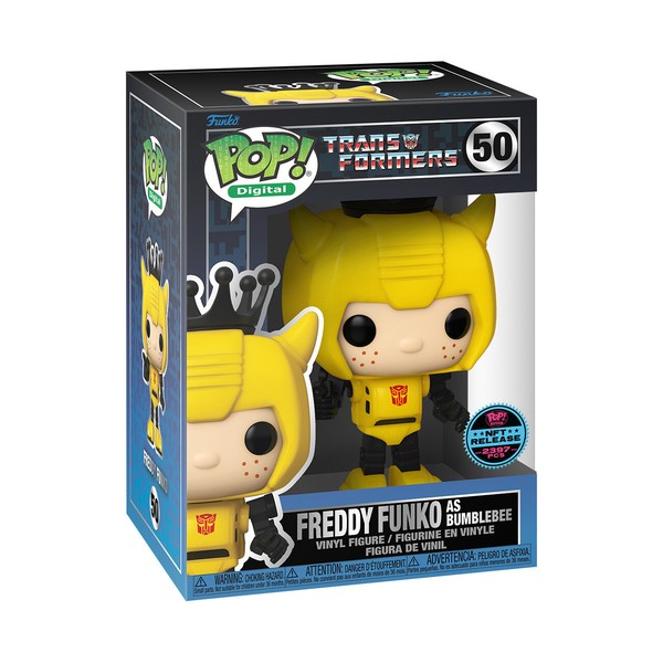 Funko NFT Pop! Vinyl: Transformers - Freddy Funko as Bumblebee (Digital ...