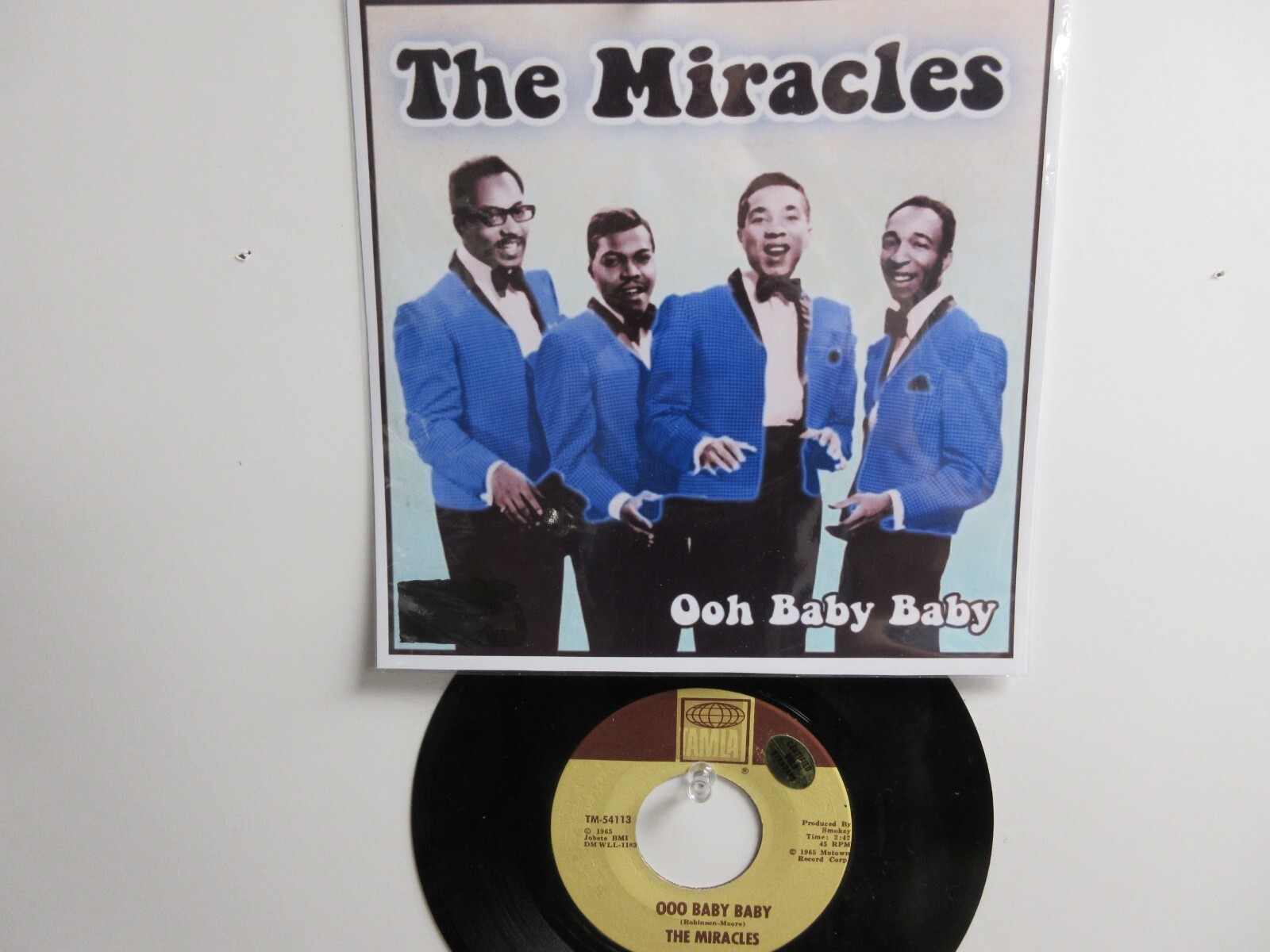 💥 💥 ' THE MIRACLES ' HIT 45+PICTURE [Ooo BABY BABY] 1965 !💥 💥 | eBay