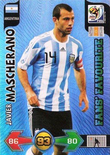 2010 Panini World Cup South Africa Adrenalyn XL 'Fans' Favourite' Cards ...