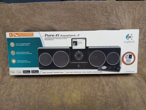 Logitech Pure-Fi Anywhere 2 Speaker/Charger For Older iPhone/iPod 30 ...