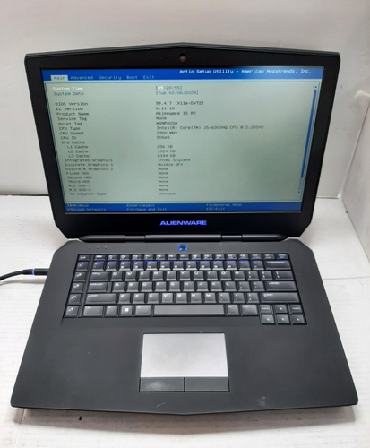 Alienware 17 R3 i5-6300HQ 16GB RAM NO SSD/OS/WIFI/BATTERY NVIDIA GTX ...