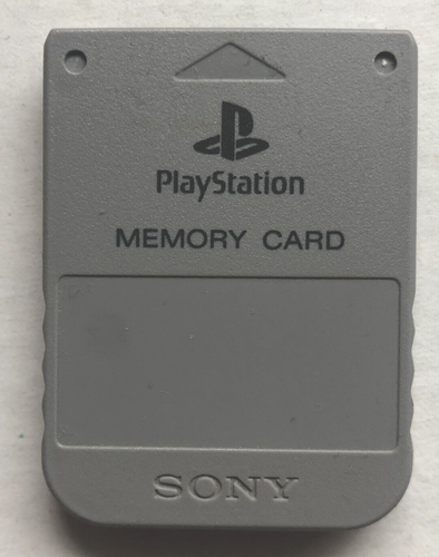 Official Sony PlayStation 1 PS1 Authentic Memory Card OEM Tested PSOne ...