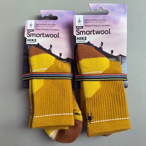 NEW Smartwool 2 Pack Women's Hike Merino Wool Crew Socks Size Med ...