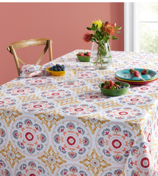 Fiesta Positano Tile Tablecloth 60" X 84" | eBay