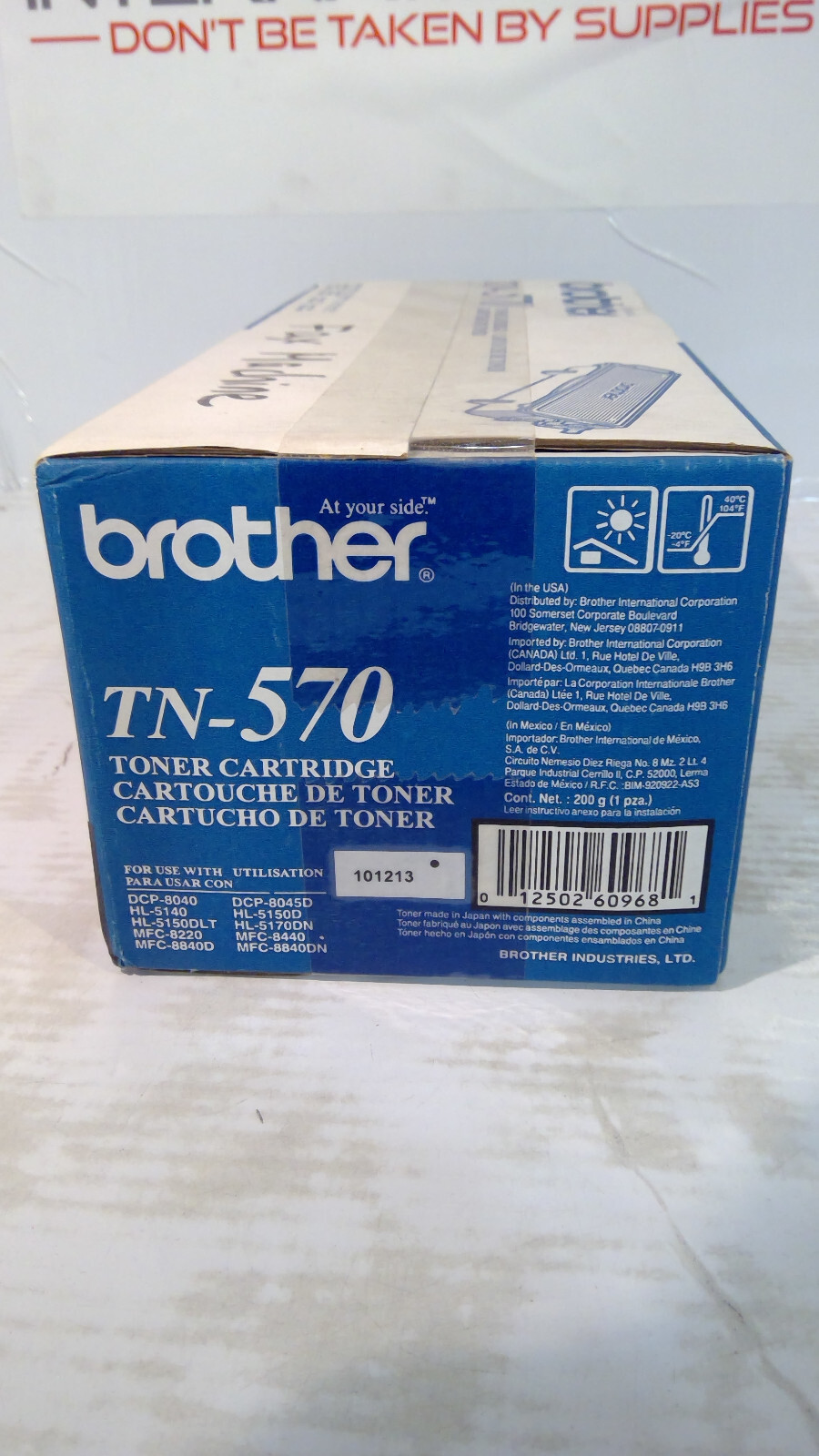 Genuine Brother DCP-8040/MFC-8840DN Black Toner Cartride TN-570, TN570 ...