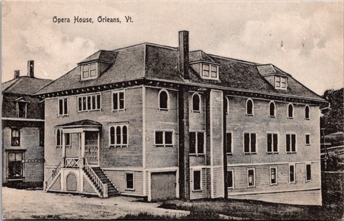 Orleans, VT The Opera House Antique Postcard M262 | eBay