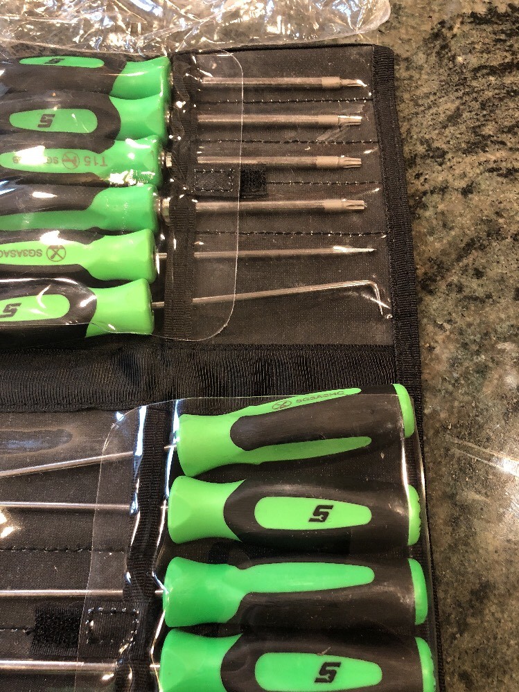 Snap On sgmini12ag 12 pc mini pic, screwdriver & torx set | eBay