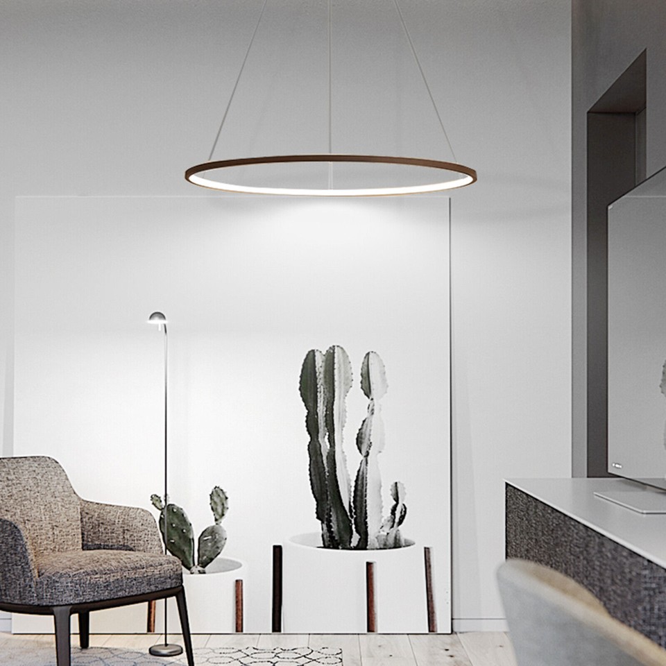 60CM LED Pendel Lampe Ring-Design Hänge Decken Leuchte Küchen ...