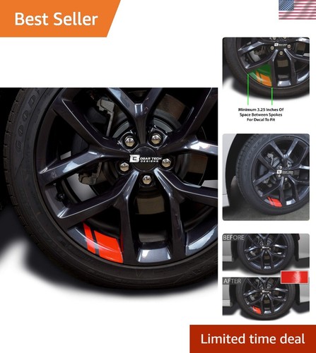 Vinyl Wheel Rim Decals - Gloss Red Stripes for 18" to 20" Wheels | eBay