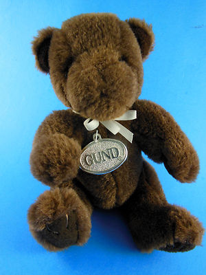 Vintage 1989 GUND Teddy Bear Brown 7" with GUND silver plastic tag | eBay