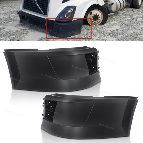 Left & Right Side Bumper Extension W/ Fog Light Hole for 04-15 Volvo ...