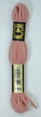 DMC Tapestry Wool, 8m SKEIN, Colour 7193 VERY LIGHT SHELL PINK, Laine ...
