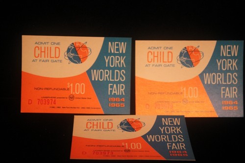 Worlds Fair New York 1964-65 Lot Of 3 Child's Pass Admission Ticket ...