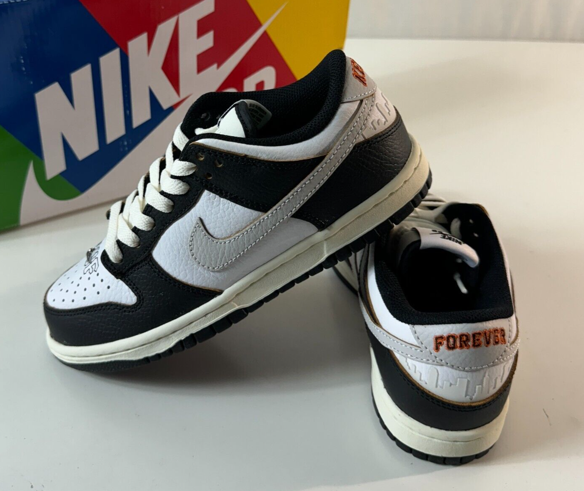 Nike x HUF SB Dunk Low San Francisco Sneakers Size 4.5 Black Nike x HUF SB Dunk Low San Francisco Sneakers Size 4.5 Black