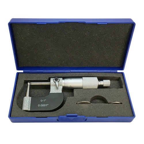 0-1" Tube Micrometer 0.0001" Graduation Carbide Tipped Neck Ball ...