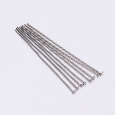 100pcs/lot 18mm-70mm Stainless Steel Flat Head Pins Diy Jewelry Making ...