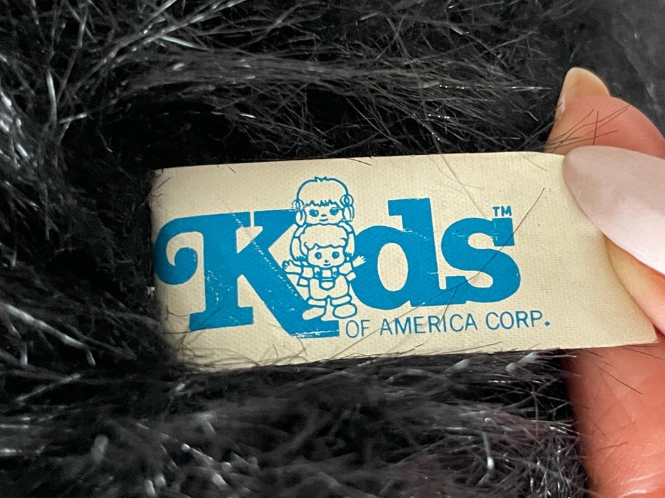 Vintage Kids of America Black 20" Large Gorilla Ape Plush Sitting ...