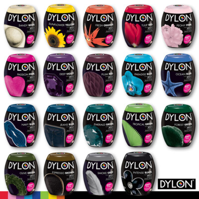 Dylon 350 g All-in-1 Textilfarbe für die Waschmaschine 19 Farben | eBay.de