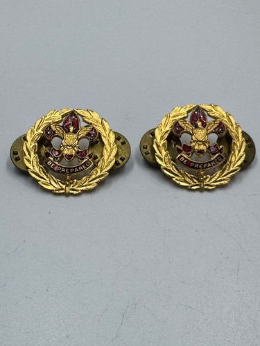 Assistant Field or District Scout Executive Collar Pin Set Pair Boy ...