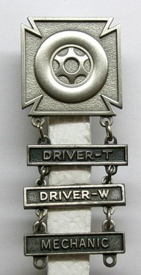 Army Qualification Driver & Mechanic Badge MECHANIC & DRIVER-T-W ...