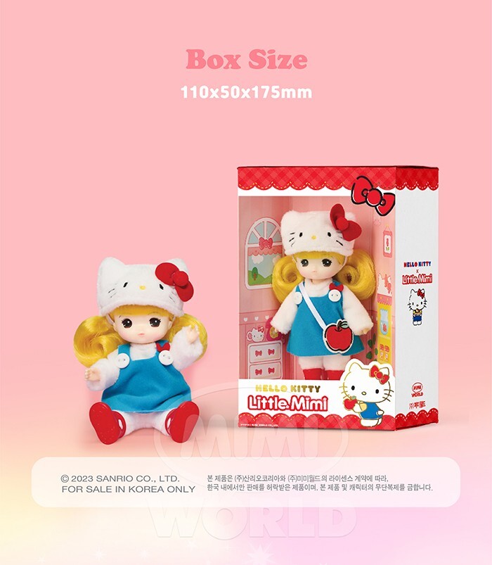 Sanrio Characters x Little Mimi HELLO KITTY Red Figure Doll Korean Toy ...