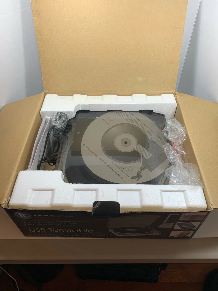 Innovative Technology ITUT-201 USB Turntable Record From Vinyl To PC ...