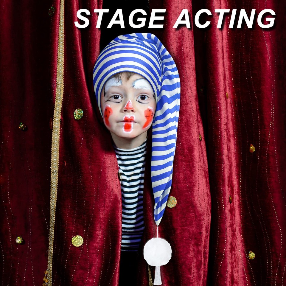 2 Pcs Mens Night Cap Striped Pajama Hat Adjustable Sleeping Caps with ...