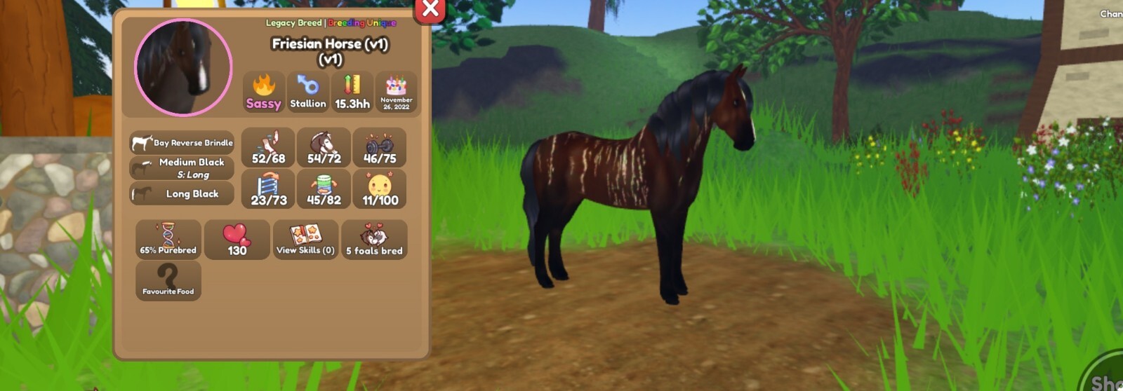 Bay Reverse Brindle V1 Fri- Wild Horse Island | eBay