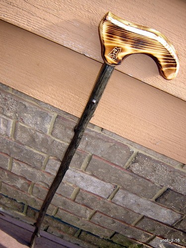 HandCrafted 1-O-Kind-Orig Black KNOTTY HICKORY SCORCHED PINE CANE ...