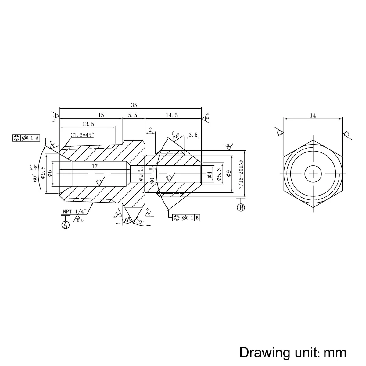 SAE J512 45 Deg Inverted Flare Fittings Dimension Chart, 58% OFF