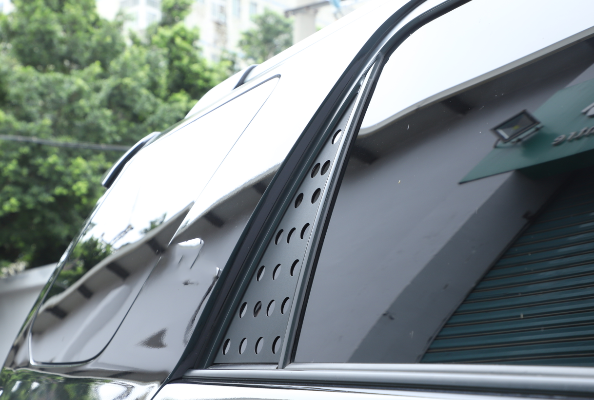 Black C-pillar Triangular Window Glass Plate Trim Accessories For ...