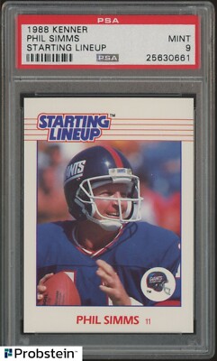 1988 Kenner Starting Lineup Phil Simms New York Giants PSA 9 MINT | eBay