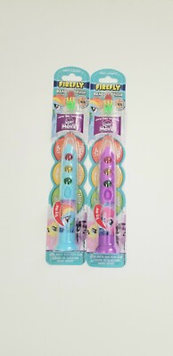 2 My Little Pony Toothbrush With Light Up Timer Firefly Ready Go Brush ...