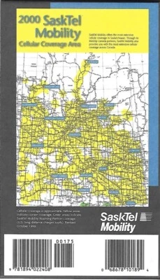 2000 SASKATCHEWAN Official Highway Road Map | Grelly USA