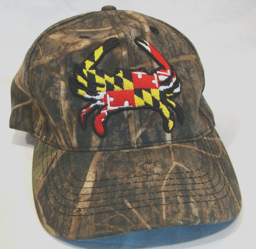 TRUE TIMBER CAMO ADJUSTABLE MARYLAND STATE FLAG CRAB CAMO BASEBALL ...