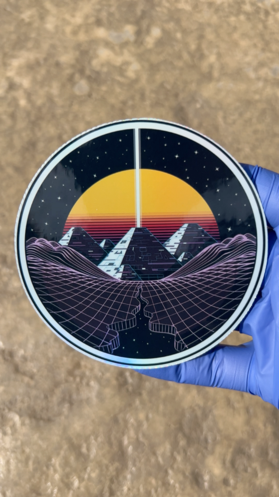 Psychedelic Trippy Simulation Holographic Sticker Waterproof Vinyl 420 ...