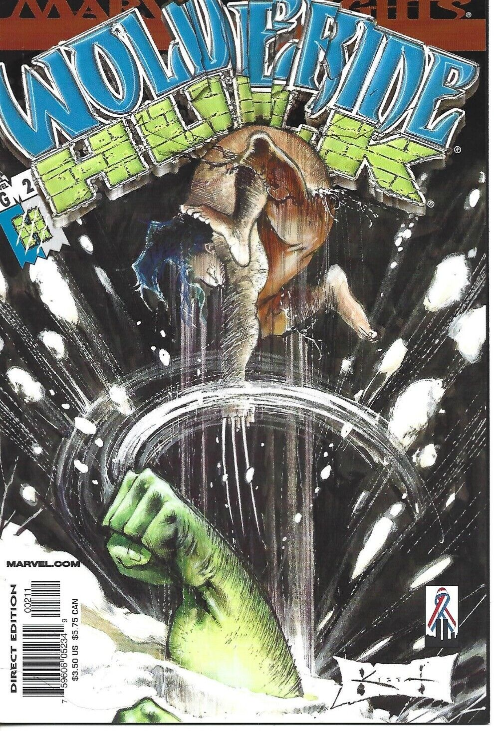 WOLVERINE HULK #2 SAM KIETH COVER MARVEL COMIC 2002 BAGGED AND BOARDED ...