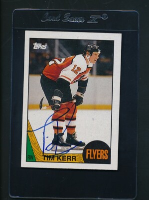 1987/88 Topps #144 Tim Kerr Flyers Signed Auto *C9473 | eBay